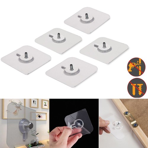 Cross Stitch Photo Frame Hook Seamless Adhesive Hooks Storage Hanger ...