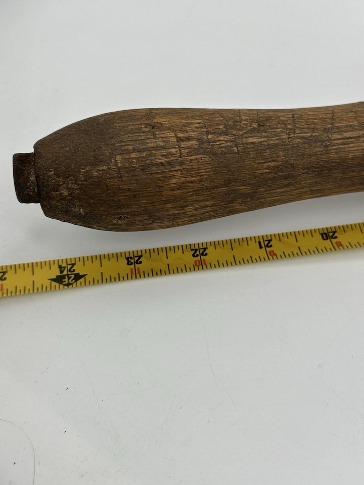 Antique Meat Cleaver hog splitter Hand Forged Thick Blade 7” Heavy Farm ...