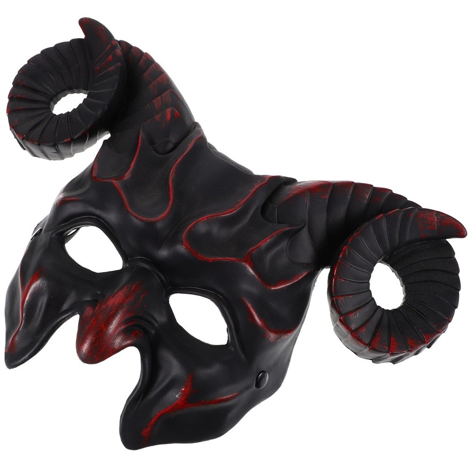 Halloween Party Mask Ox Horn Decorative Scary Masquerade Face Mask | eBay
