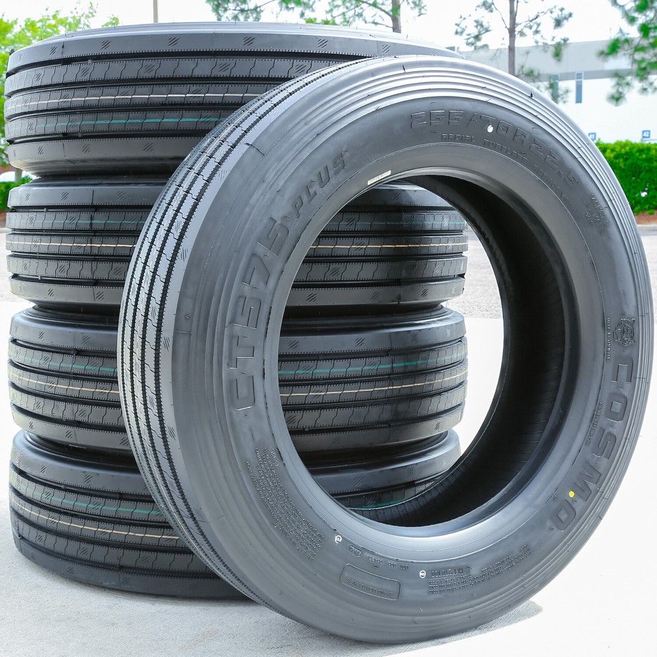 4 Tires Cosmo CT575 Plus 255/70R22.5 Load H 16 Ply All Position ...