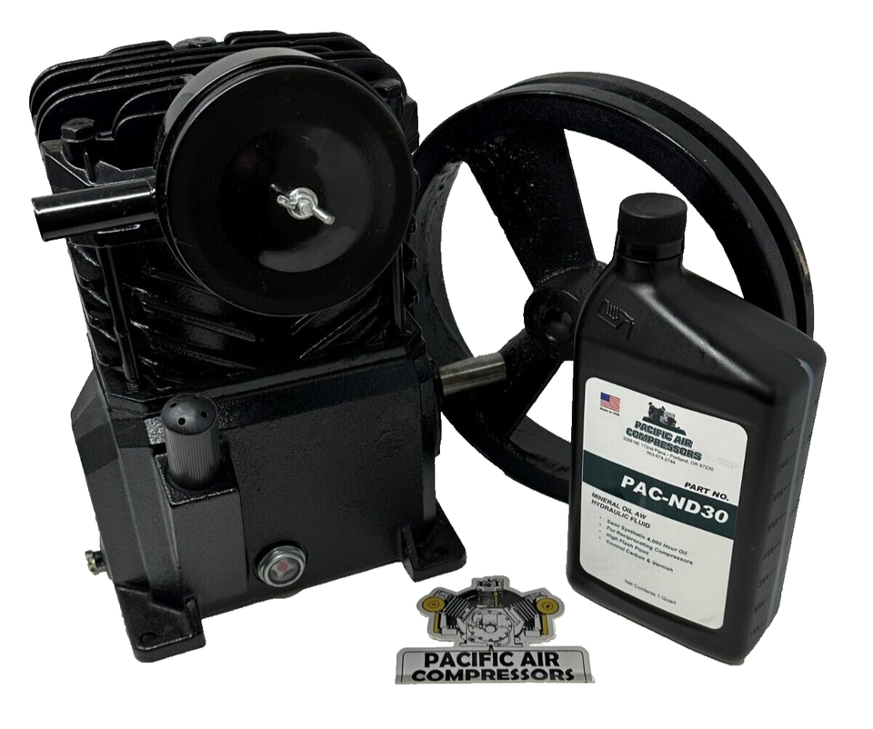 Campbell Hausfeld SpeedAire Cast Iron Pump W/ Flywheel & Oil Model ...