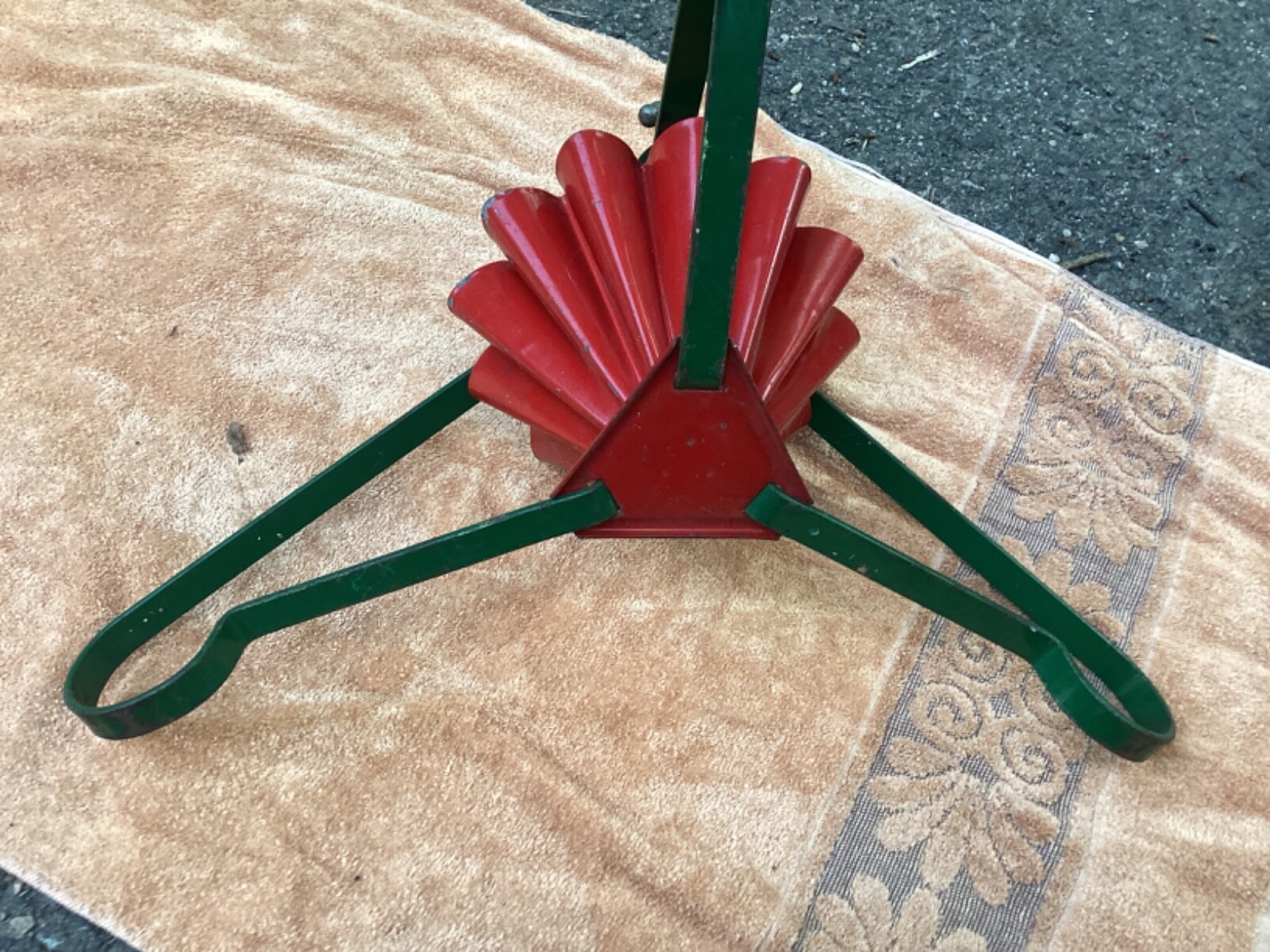Antique Vintage Metal Christmas Tree Stand Free Shipping | eBay
