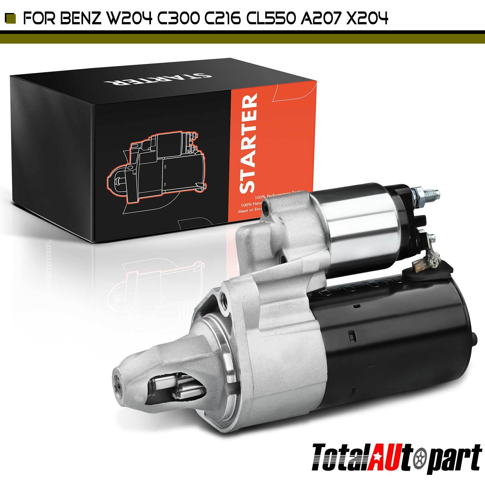 Starter Motor for Benz C300 2010-2012 CL550 2010 E350 E550 GLK350 S550 ...