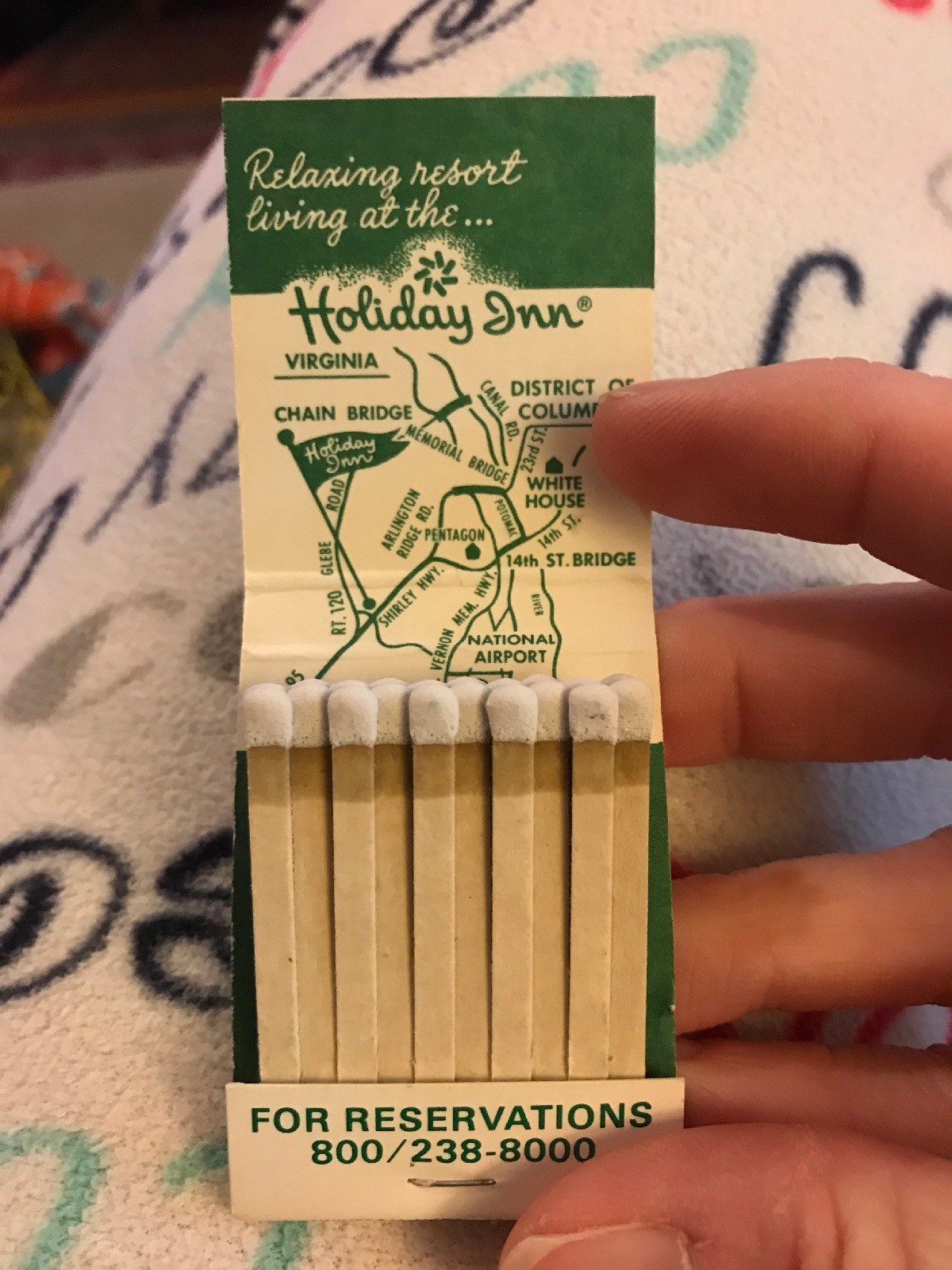 Vintage Holiday Inn Virginia Matchbook Matches (JL) | eBay