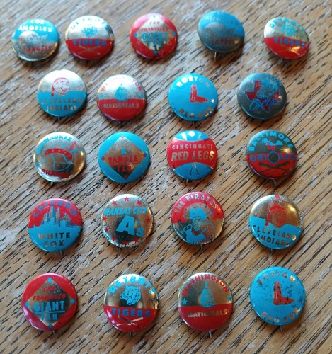 Crane Chips Baseball Pins 1964 Lot of 21 Pins w/Yankees, Redlegs ...