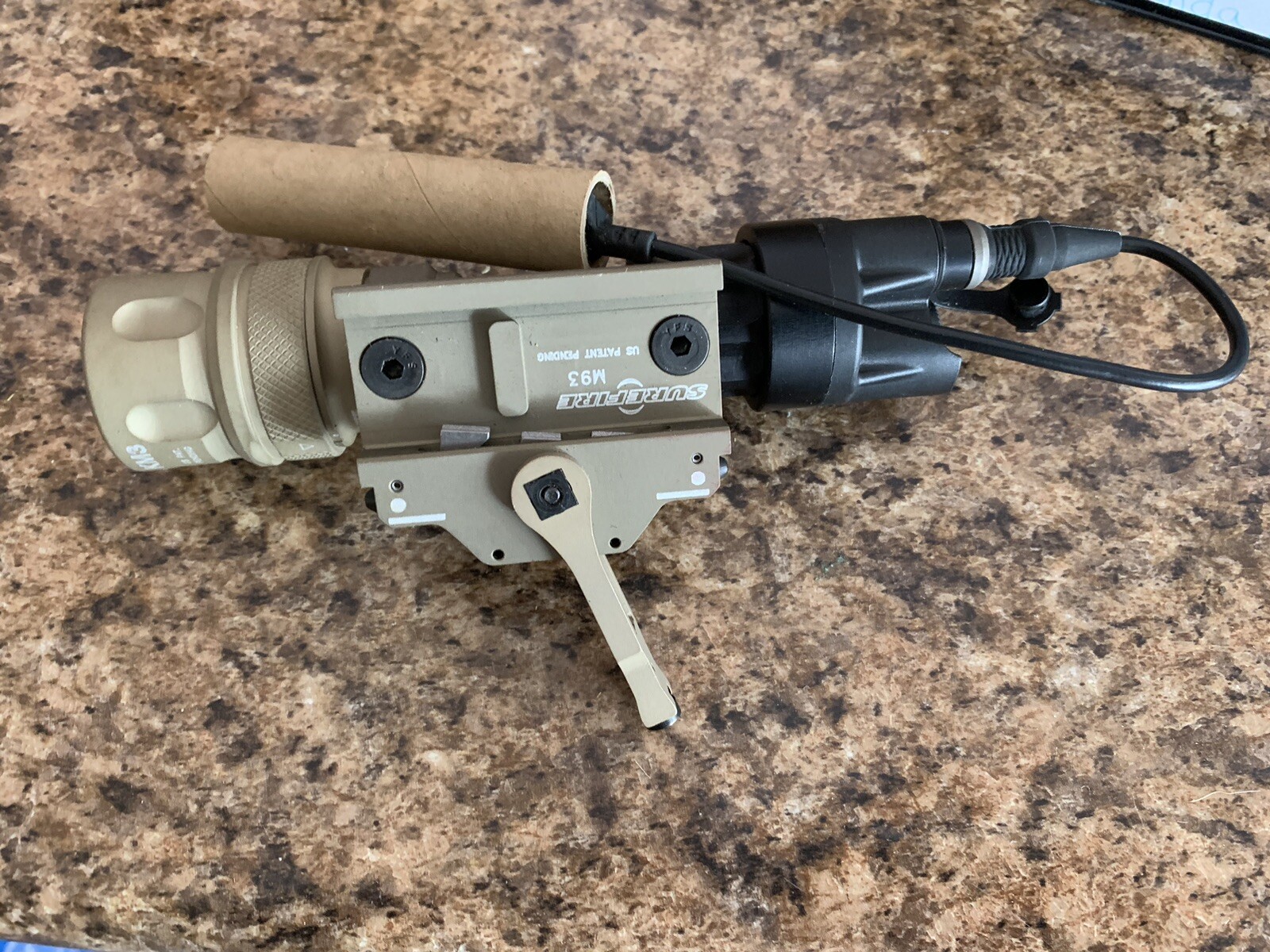 Surefire M93 New Tan Tactical Illumination with Rail Mount and Pressure ...