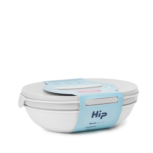 Hip 24cm 23Oz/1.1L Salad Bowl Plastic Storage Food/Snack Container w ...