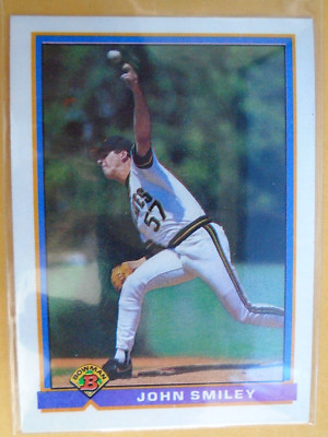 JOHN SMILEY PITTSBURGH PIRATES 1991 BOWMAN BASEBALL CARD #509 | eBay