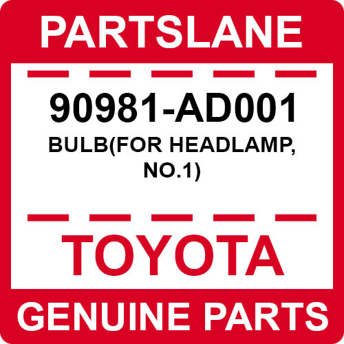 90981-AD001 Toyota OEM Genuine BULB(FOR HEADLAMP, NO.1) | eBay