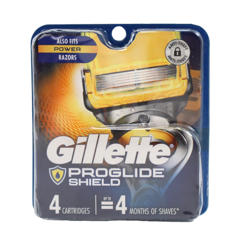 🔥NEW Gillette ProGlide Shield Razor Blades Refill, 4 Cartridges SHIPS ...