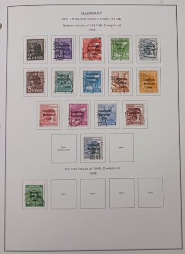 GERMANY - DDR - 1947 - 1948 - LOT OF STAMPS ON ALBUM PAGE- USED | eBay