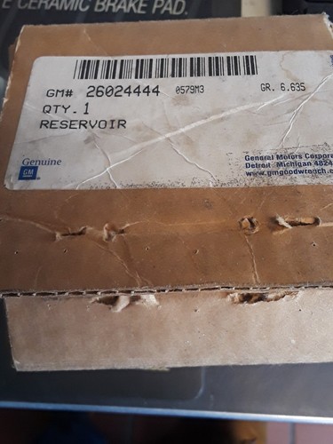 Part Number NOS GM 26024444 Power Steering Reservoir | eBay