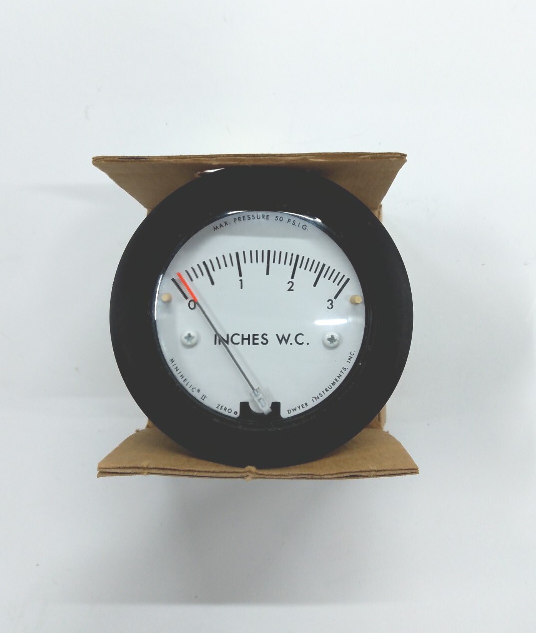 1 x NEW Dwyer Minihelic Pressure Gauge 0-3.0" WC 2-5003 | eBay