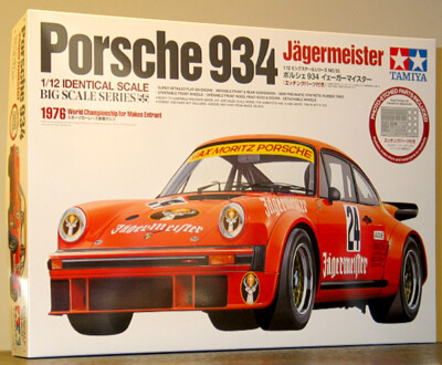 TAMIYA 12055 1/12 PORSCHE 934 JÄGERMEISTER + FREE FILL IN DECAL NEW KIT ...