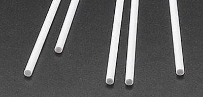 Plastruct Round Rod Styrene 1/8x10 (5) - Model Scratch Building Plastic ...