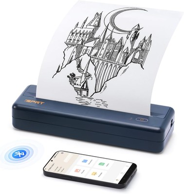 iDPRT MT890 A4 Portable Printer Wireless for Travel Bluetooth Thermal ...