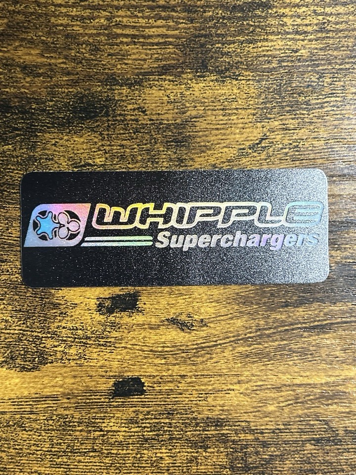 1x Whipple Superchargers Holographic Waterproof UV Vinyl Decal Sticker ...