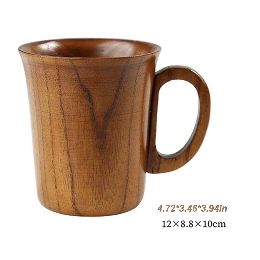 Wooden Cup Wood Coffee Tea Beer Juice Milk Water mug Primitive Handmade ...