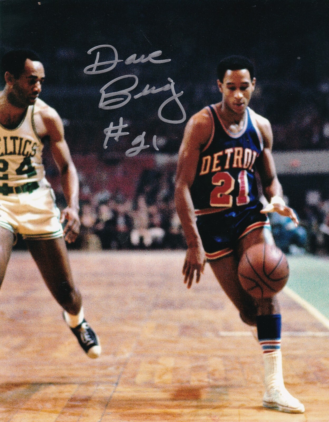 DAVE BING DETROIT PISTONS ACTION SIGNED 8x10 | eBay