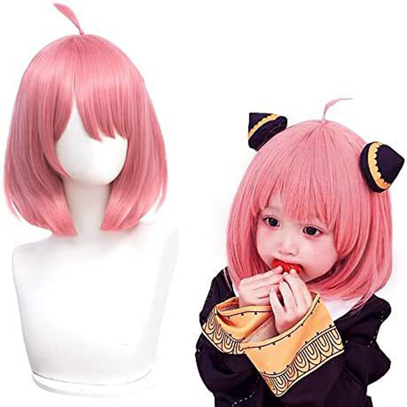 Anime Characters Pink Cosplay Wig Halloween Party Props Cosplay Wig ...