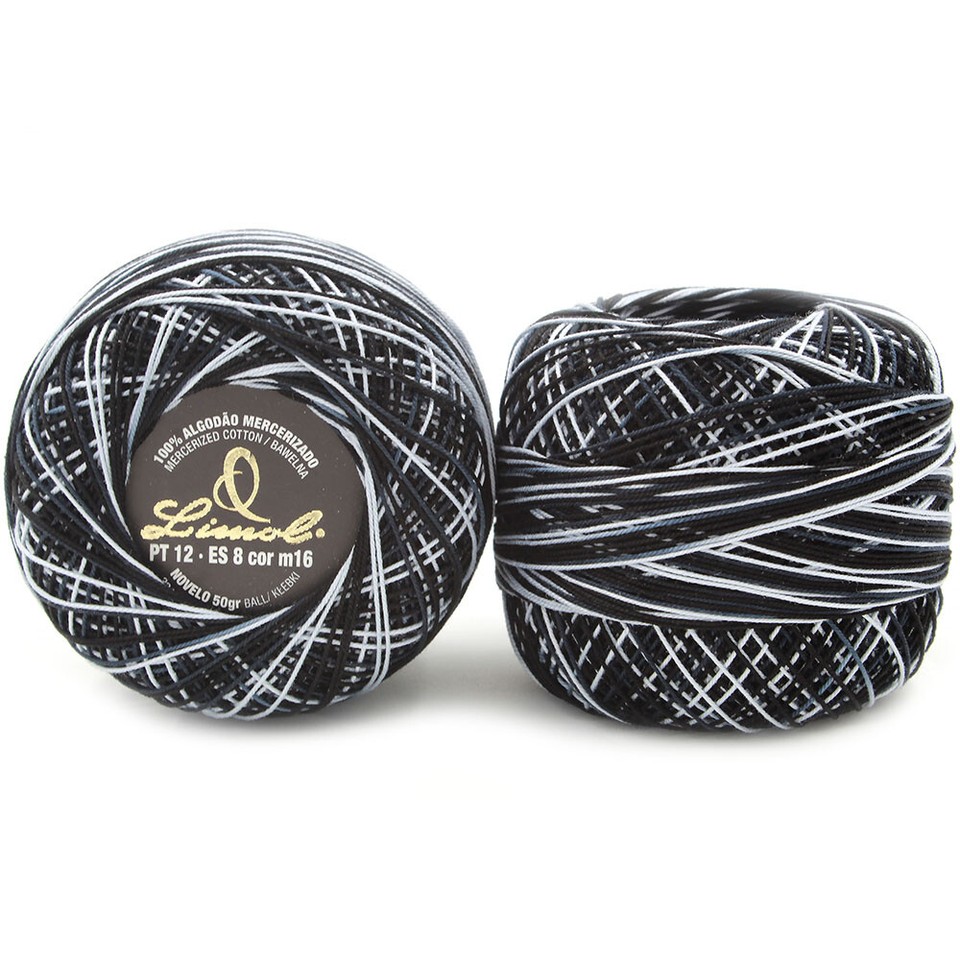 Limol Size 12 Multicolor 50 Grs 100% Mercerized Crochet Thread Cotton ...