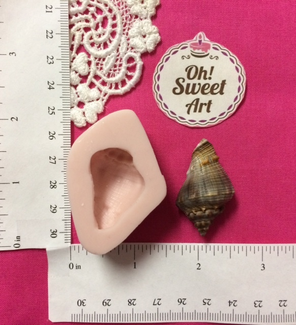 Sea Shell II 3D Silicone mold shells fondant soap Push Food Cake ...