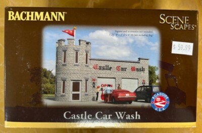 Bachmann #35210: Scene Scapes HO Scale Castle Car Wash resin building ...