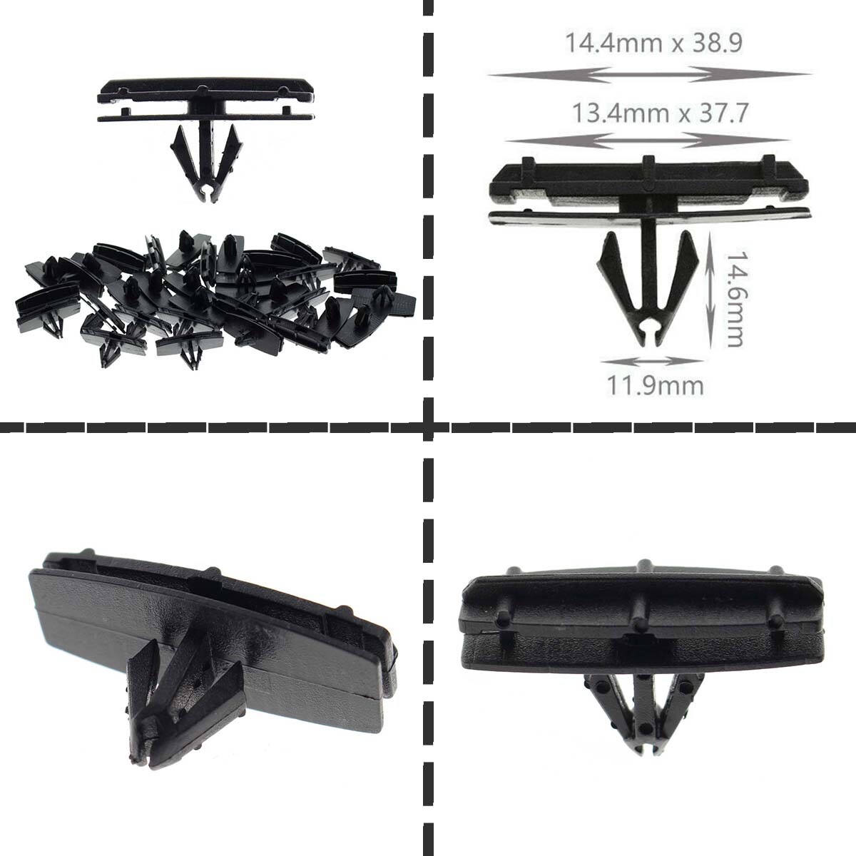 For Jeep Wrangler JK 8109006 Full Fender Flare Hardware Clips Mounting ...