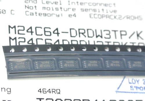 M24C64-DRDW3TP/K STM EEPROM Serial-I2C 64K-bit 8-Pin TSSOP 464RQ [6pcs ] | eBay