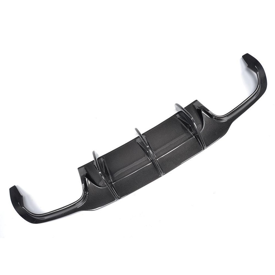 For 2012-14 Mercedes-benz W204 C63 REAL CARBON Rear Bumper Diffuser Lip ...