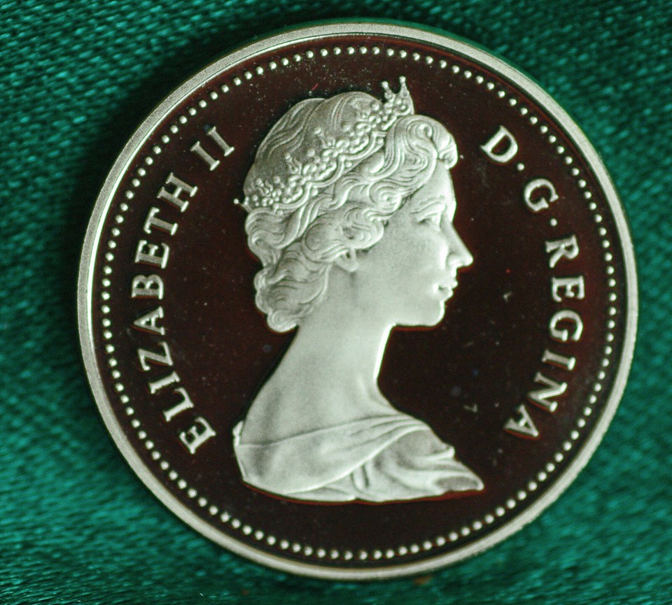 1985 Canada Classic Voyageur dollar design proof finish from set ...