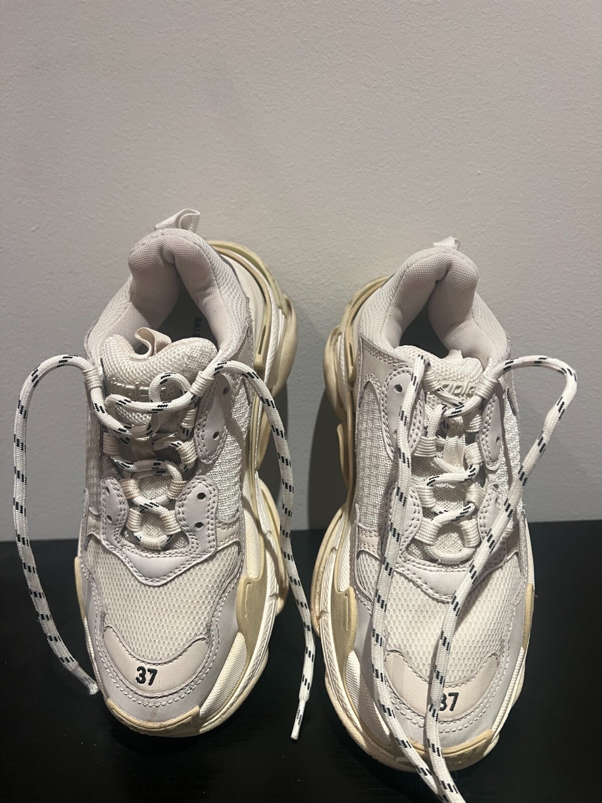 Size 9 - Balenciaga Triple S White for sale online | eBay
