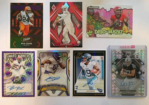 Lot of NFL Autographed & Numbered Cards. Kyler Murray. Nick Chubb. | eBay