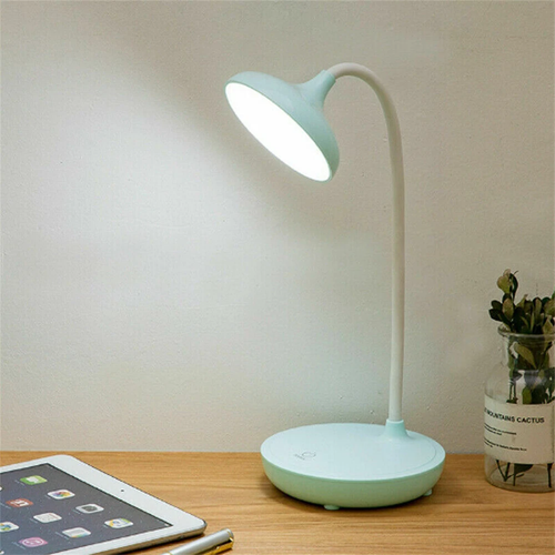 20 LED Flexible Touch Desk USB Rechargeable Light Bedside Reading Lamp ...
