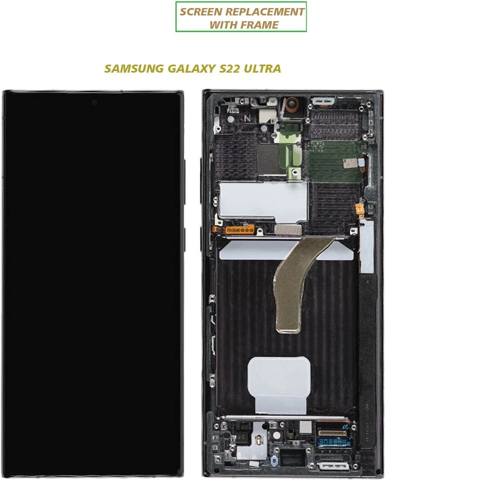 Screen Replacement With Frame Samsung Galaxy S22/S22 Plus/S22 Ultra ...