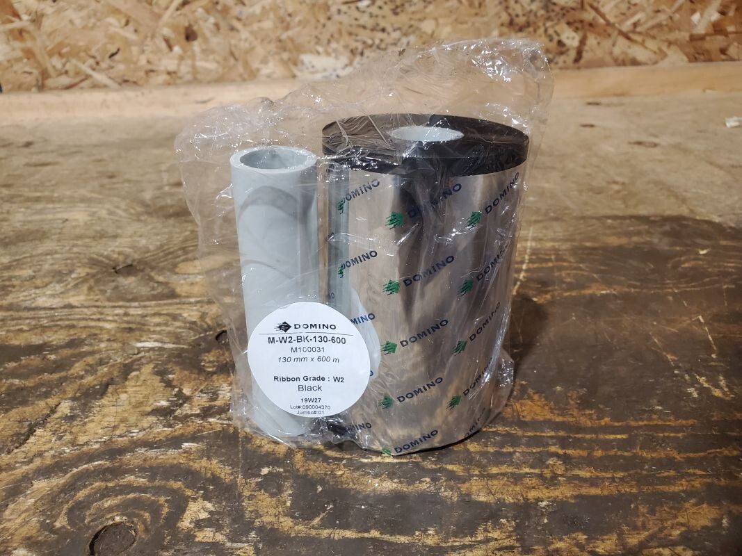 Domino M-W2-BK-130-600 M100031 Black Print Ribbon 110mm X 450m | eBay