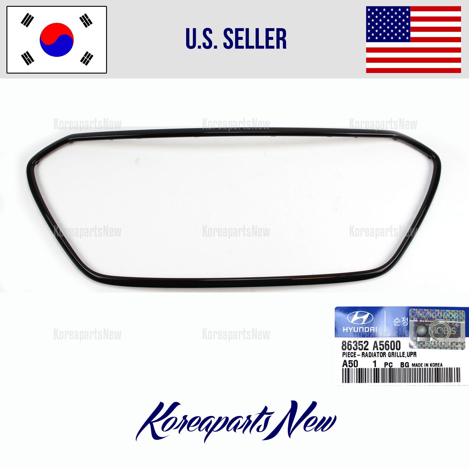 Front Bumper Grille Outer Molding 86352A5600 ⭐GENUINE⭐ fits Elantra GT ...