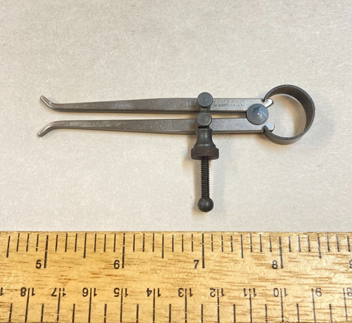 Brown & Sharpe 3" Inside Caliper Divider Spring Joint Flat Leg #815 USA ...