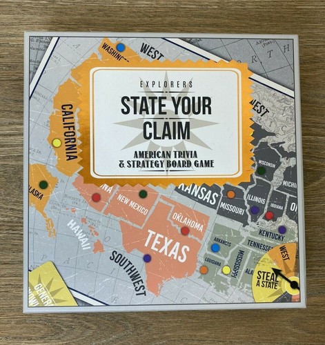 Explorers State Your Claim American Trivia Strategy Board Game Age 14 ...
