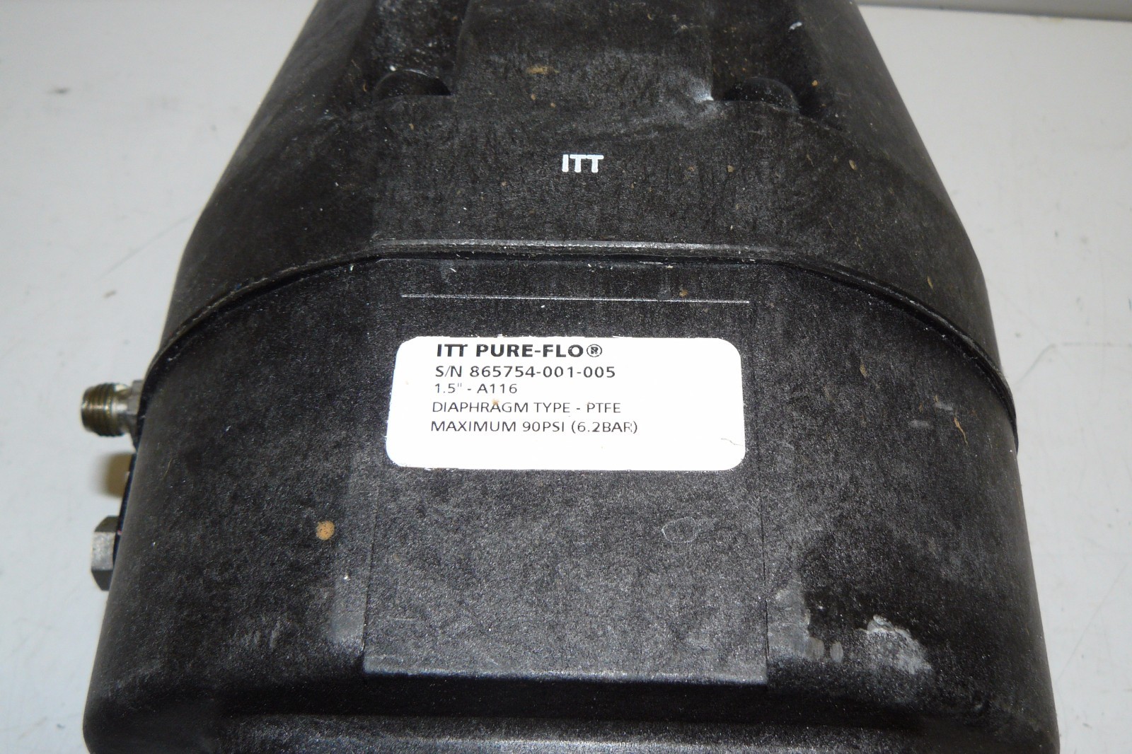 ITT PURE FLO A116 ADVANTAGE DIAPHRAGM TYPE ACTUATOR 1.5" 90PSI PTFE | eBay