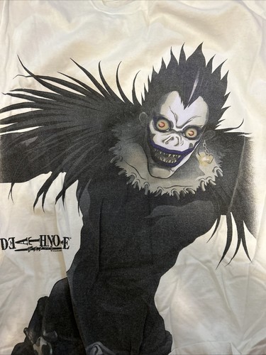 Vintage Death Note Ryuk The Shinigami Shirt Winged Back L Very Rare Hot ...