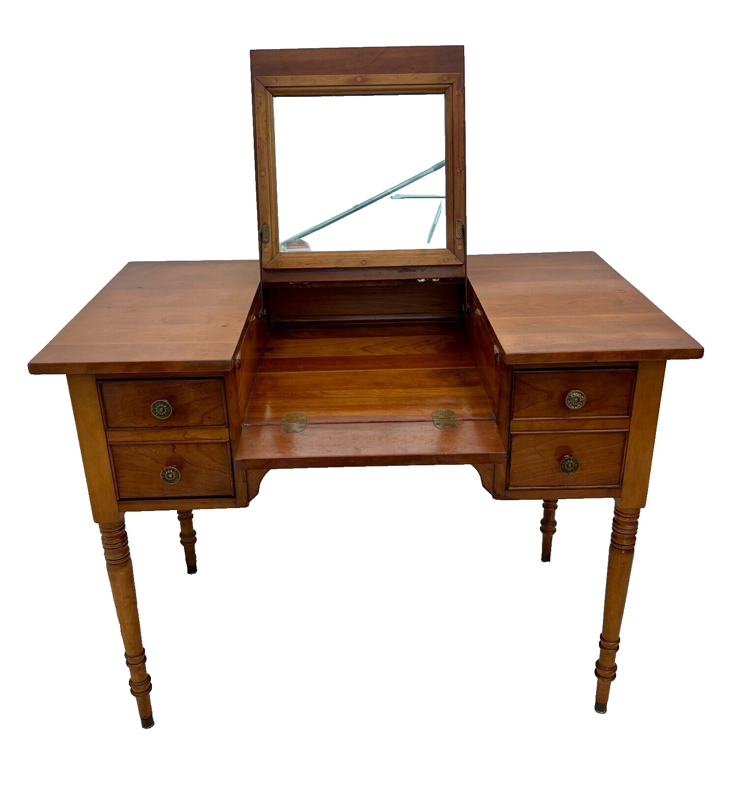 Authentic Stickley Rare Vanity Table Desk Solid Cherry Dovetail Drawers ...