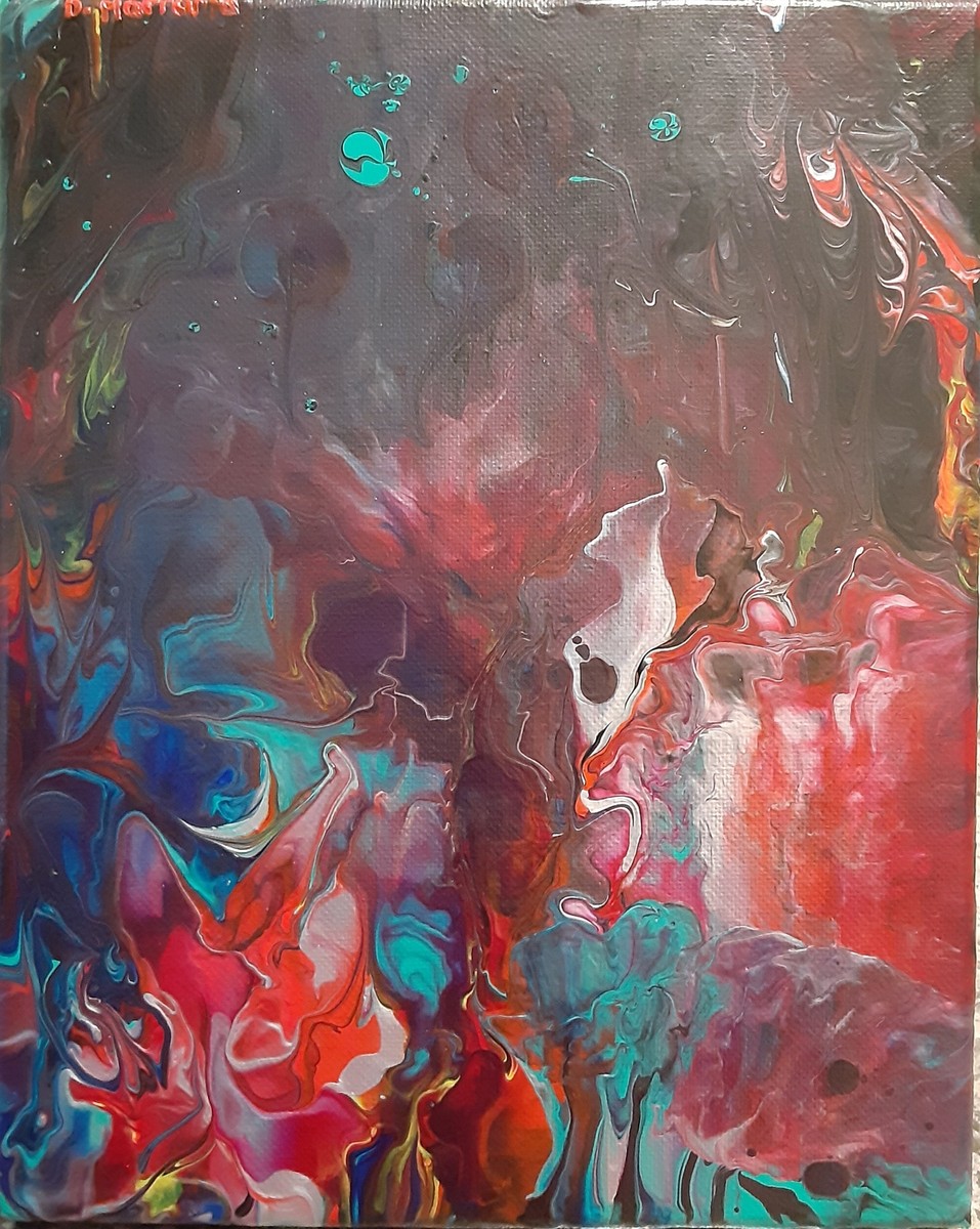 Abstract Underwater Painting