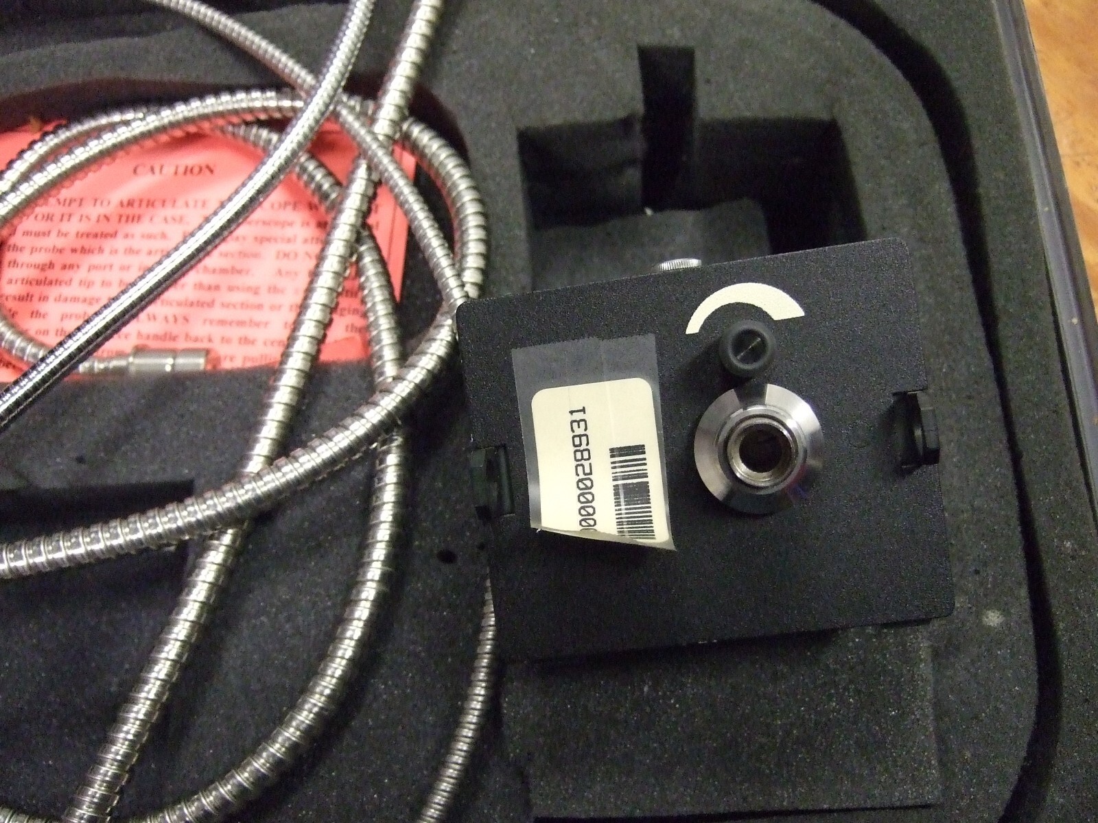 AEI AIRCRAFT BORESCOPE FIBERSCOPE ENGINE INSPECTION LIGHT SORCE 1/4 TIP ...