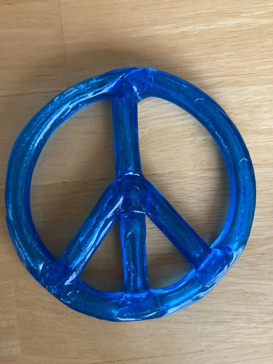 Blue Peace Sign