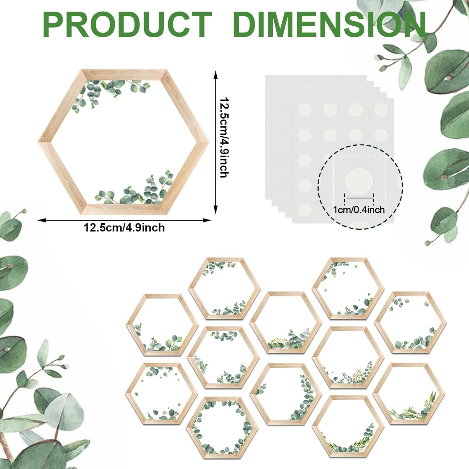 60 Pcs Simply Boho Hexagons Cutouts Hexagon Cutout Simply Boho ...