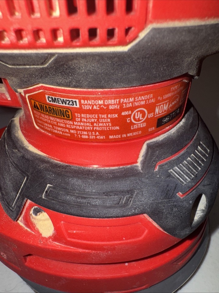 Craftsman Corded 120V Random Orbital Sander CMEW231 | eBay