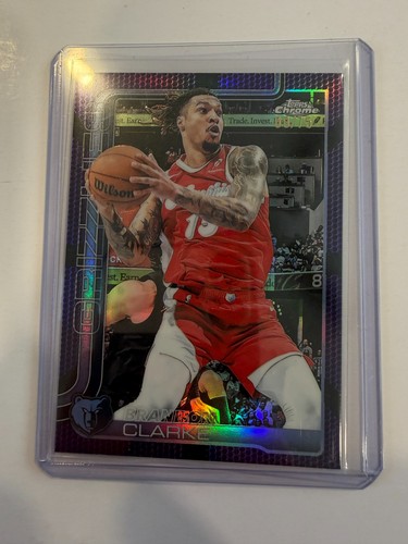 2025-26 Topps Chrome - Brandon Clarke #133 Purple Pulsar Refractor /75 ...