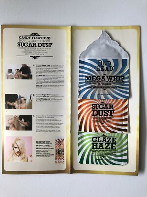 BED HEAD TIGI CANDY FIXATIONS SAMPLE SET ~ MEGA WHIP + SUGAR DUST ...