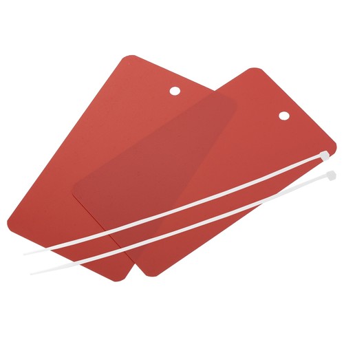 Waterproof Wires Plastic Shipping Tags,2x3.5 Inch Red 50pcs with Rope ...
